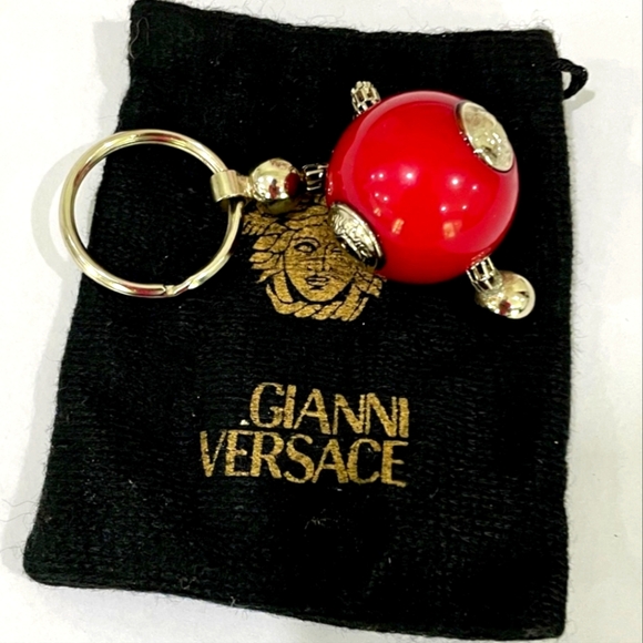 Versace | Accessories | Authentic Rare Gianni Versace Medusa Red Ball ...